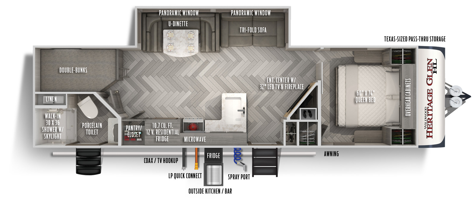 NEW 2021 WILDWOOD HERITAGE GLEN LTZ 26BHHL - Overview | Berryland Campers