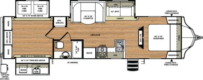 NEW 2017 FOREST RIVER VIBE 323QBS - Overview | Berryland Campers